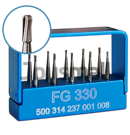 Dentiann Carbide Bur FG 329-332 (바스탠드 포함)