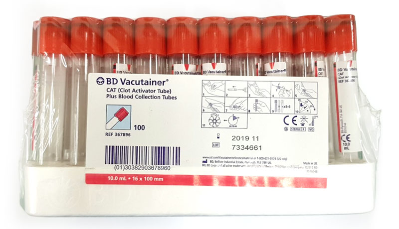 BD Vacutainer Plastic Serum tube 10ml #367896
